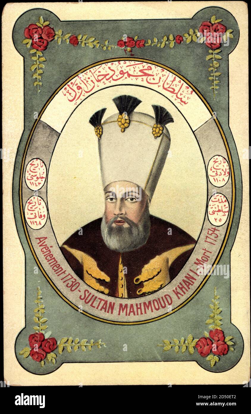 Passepartout Sultan Mahmoud Khan I., Ermordet 1754, Mahmud I | usage ...