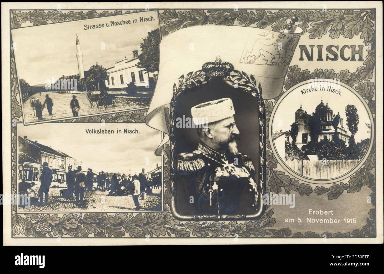 Nisch Serbien, Moschee, Zar Ferdinand I, erobert am 5. November 1915 ...