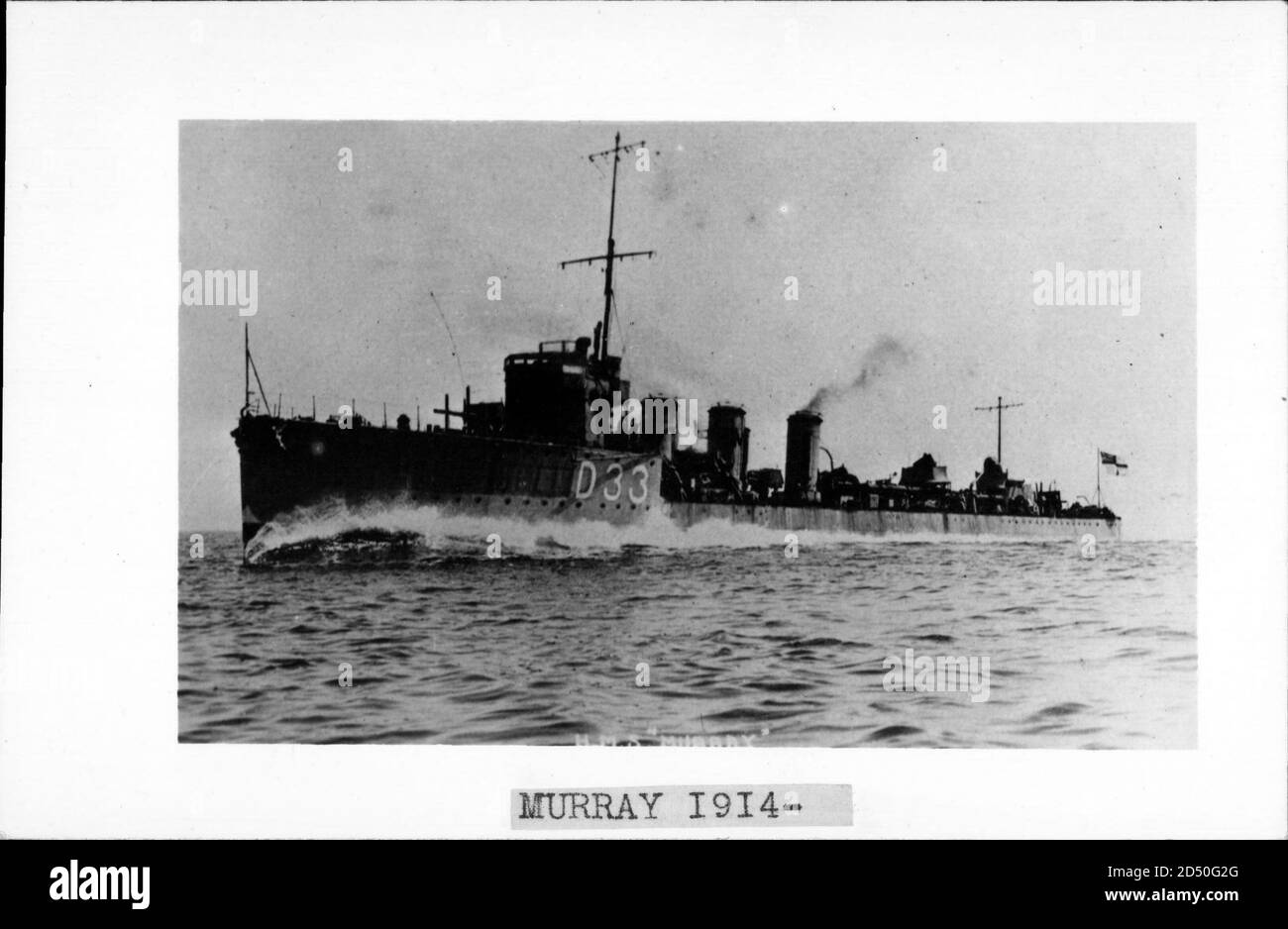 Britisches Kriegsschiff, HMS Murray, Royal Navy, D 33, 1914 | usage ...