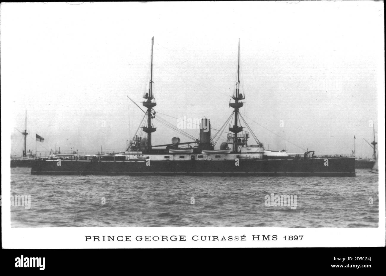 Britisches Kriegsschiff, HMS Prince George, Cuirassv©, 1897 | usage ...