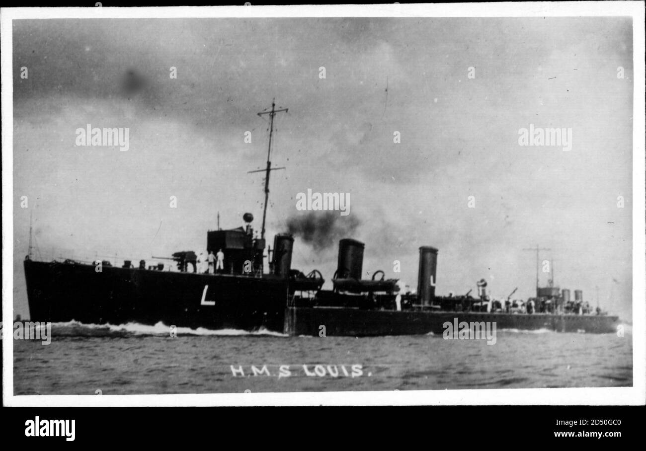 Britisches Kriegsschiff, HMS Louis, L, Royal Navy | usage worldwide ...
