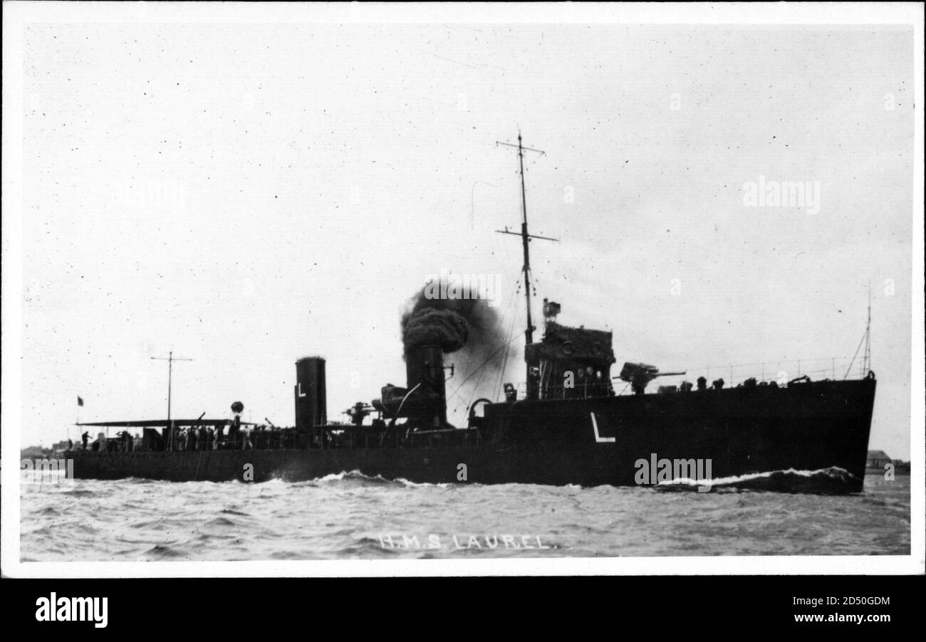 Britisches Kriegsschiff, HMS Laurell, L, Royal Navy, 1913 | usage ...
