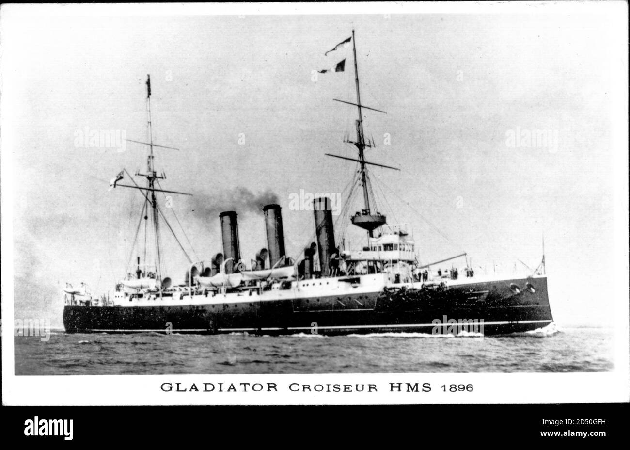 Britisches Kriegsschiff, HMS Gladiator, Croiseur, 1896 | usage ...