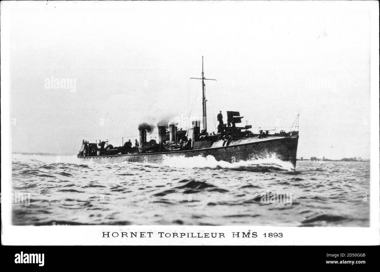 Britisches Kriegsschiff, HMS Hornet, Torpilleur, Royal Navy, 1893 ...