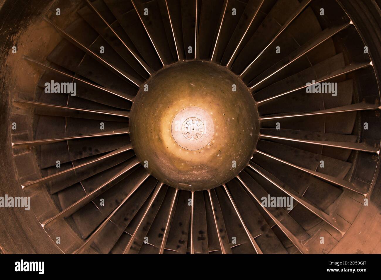 Old Rusty Jet Engine Closeup, Dust Build Up Stock Photo - Alamy