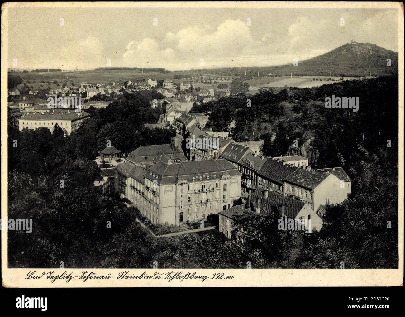 Bad Teplitz Schönau, Steinbad und Schloßburg,Gebirge | usage worldwide ...