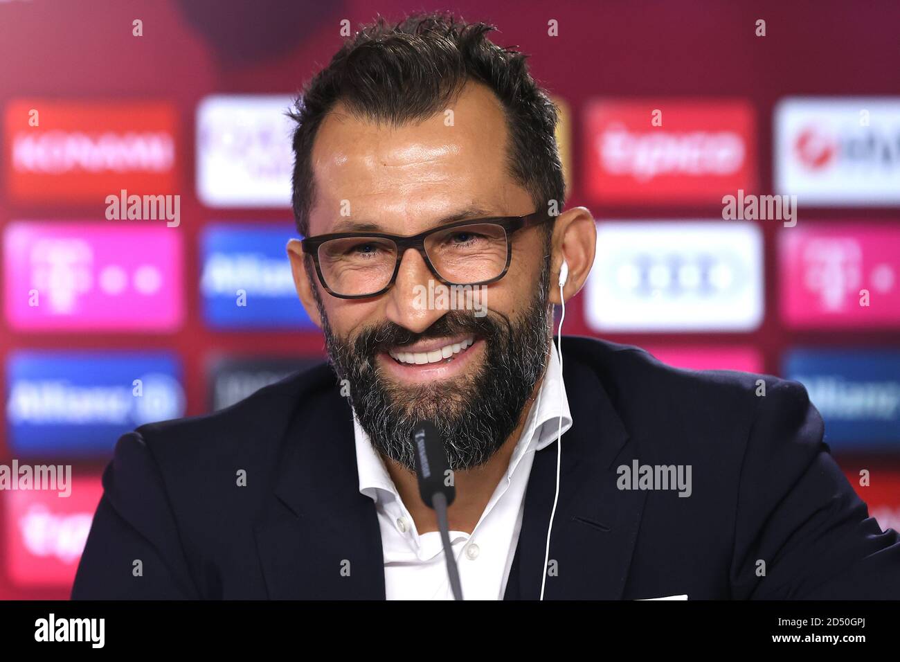 MUNICH, GERMANY - OCTOBER 12: Hasan Hasan Salihamidžić, sporting ...