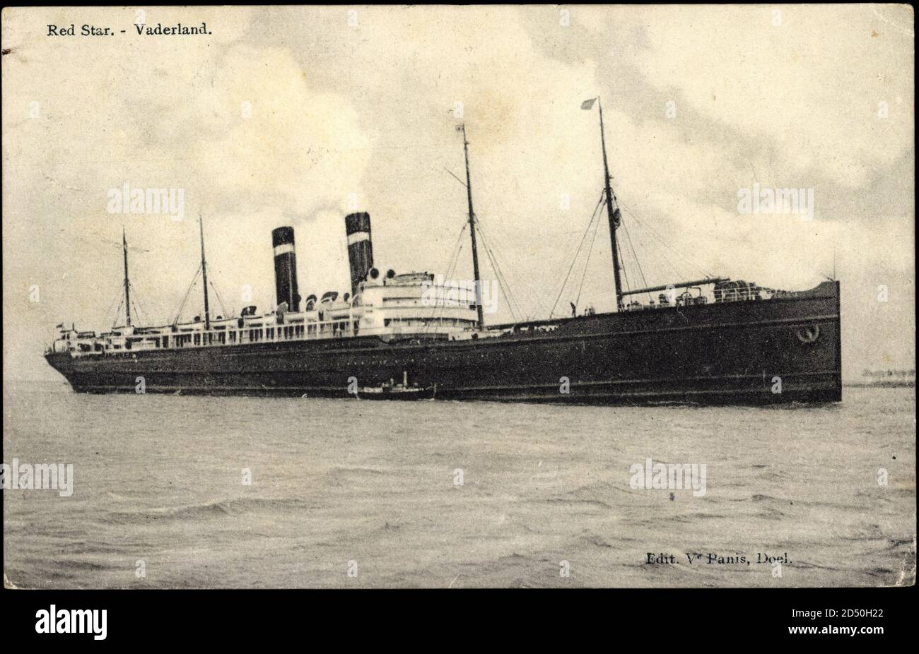 Red Star Line, Blick auf Dampfschiff Vaderland | usage worldwide Stock ...