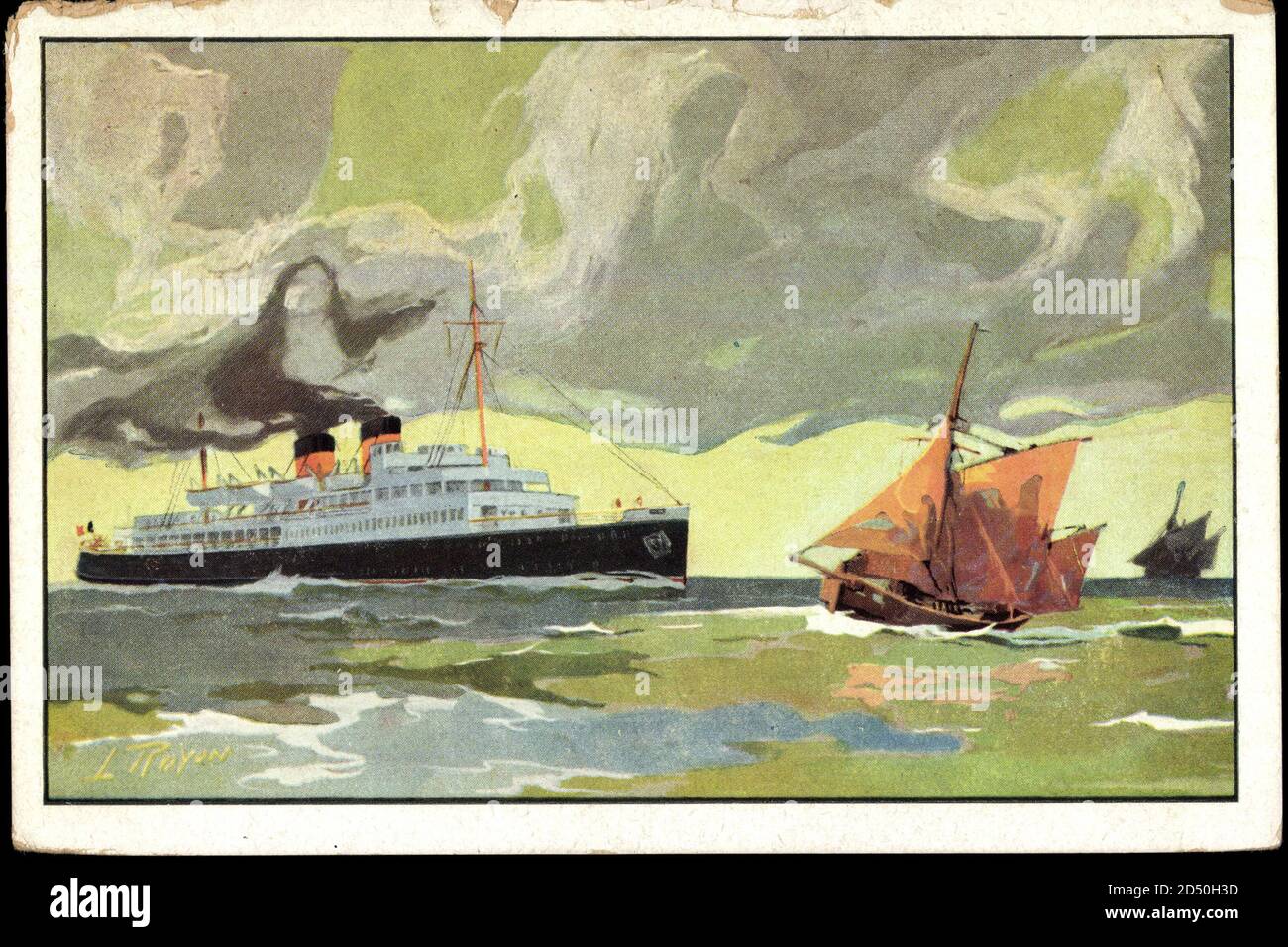 S.S. Prince Charles, Ostend Dover, Sailboat | usage worldwide Stock ...