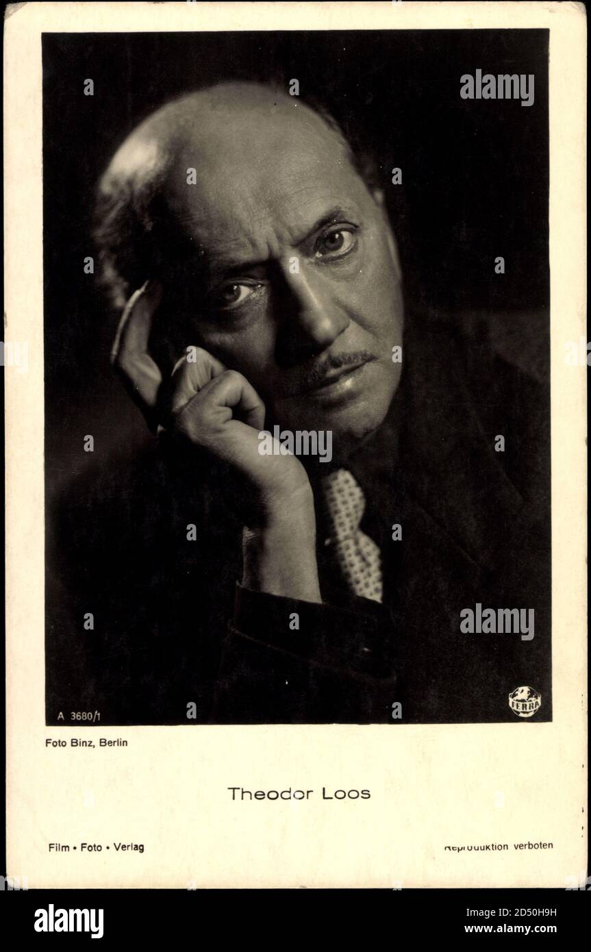Schauspieler Theodor Loos, A 3680 1 | usage worldwide Stock Photo - Alamy