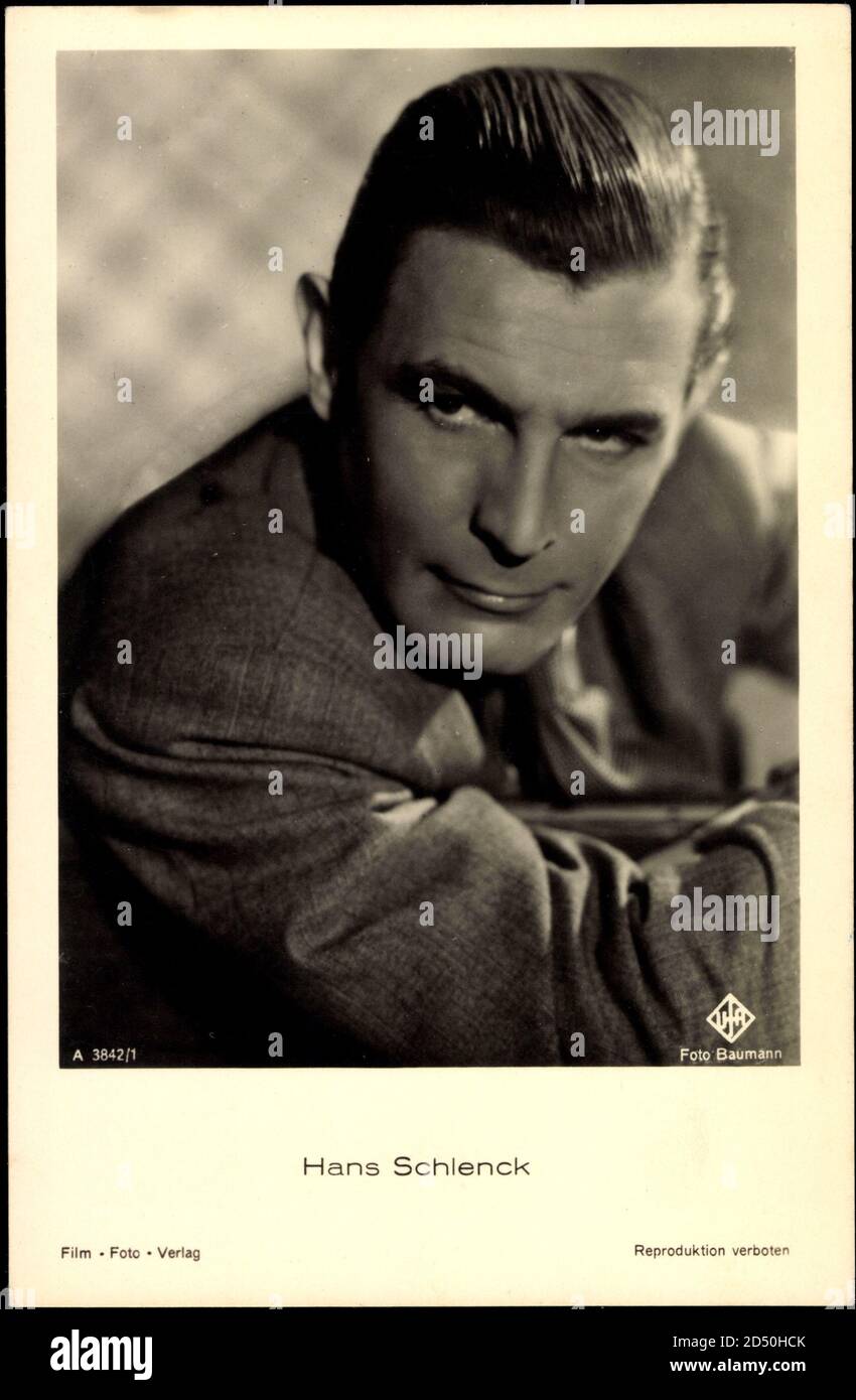 Schauspieler Hans Schlenck, A 3842 1 | usage worldwide Stock Photo - Alamy