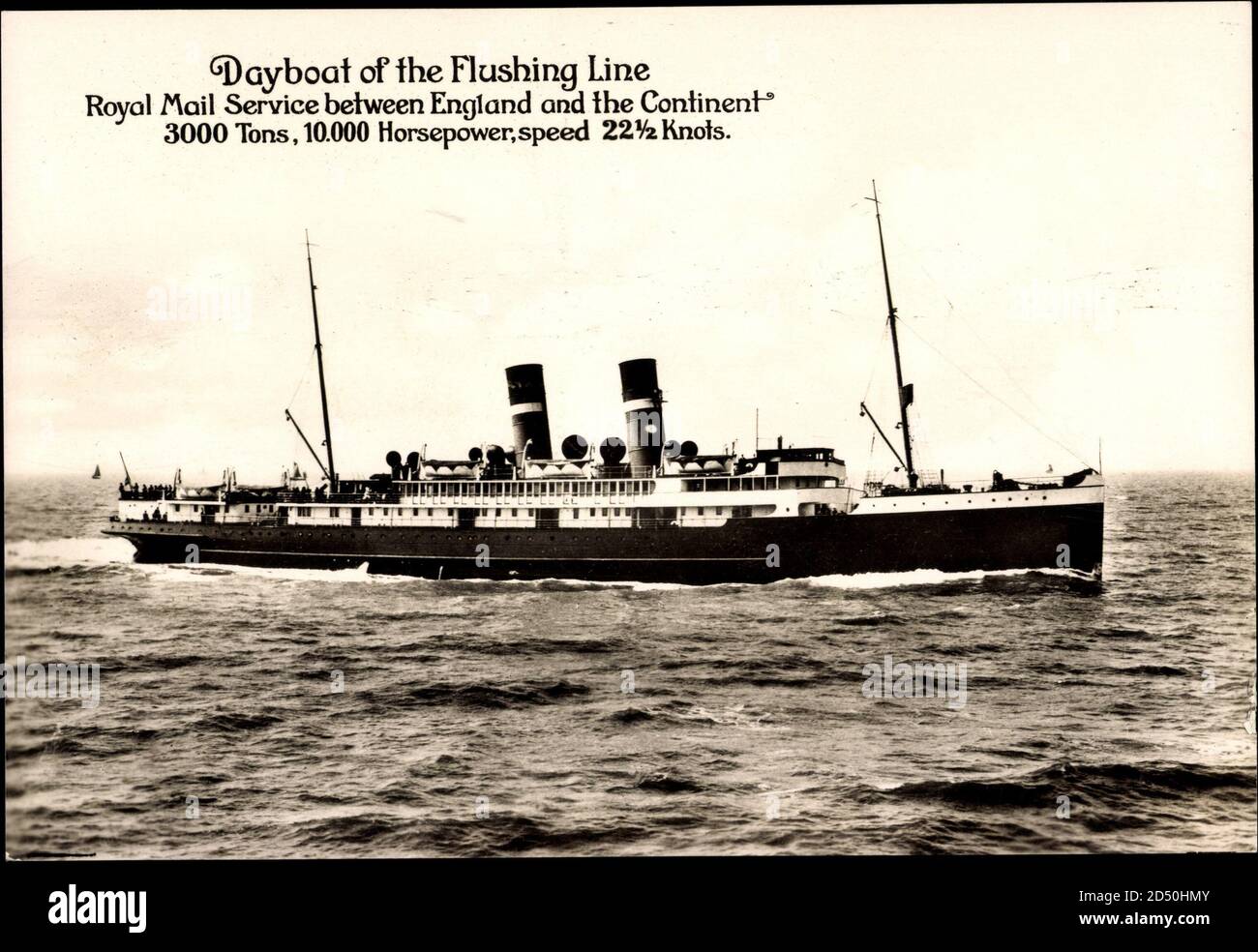Royal Mail Lines, Dayboat of the Flushing Line | usage worldwide Stock ...