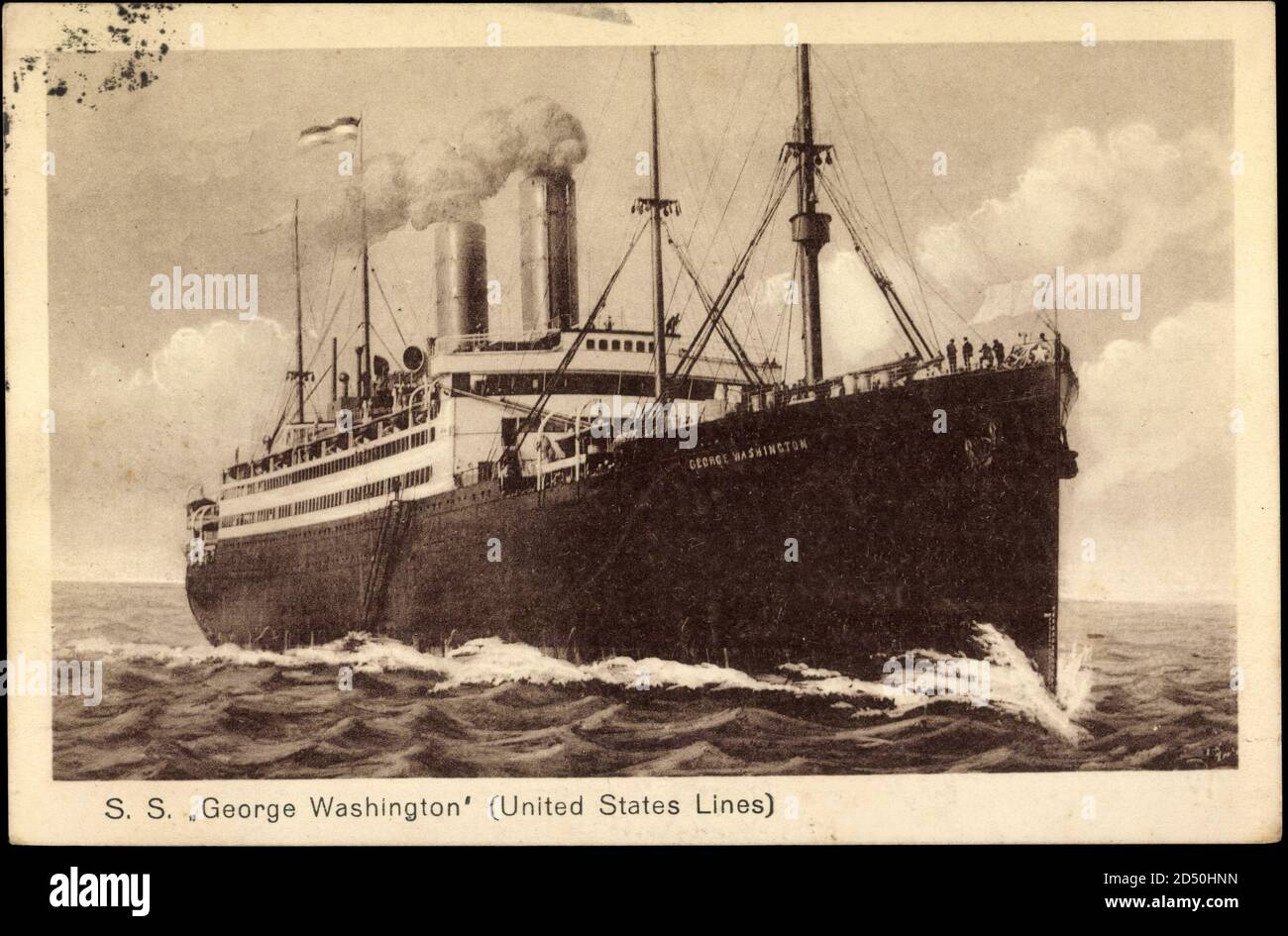 United States Lines, S.S. George Washington, Dampfer | usage worldwide ...