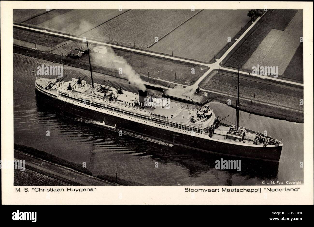 Netherlands Steamship, Dampfer Christiaan Huygens | usage worldwide ...
