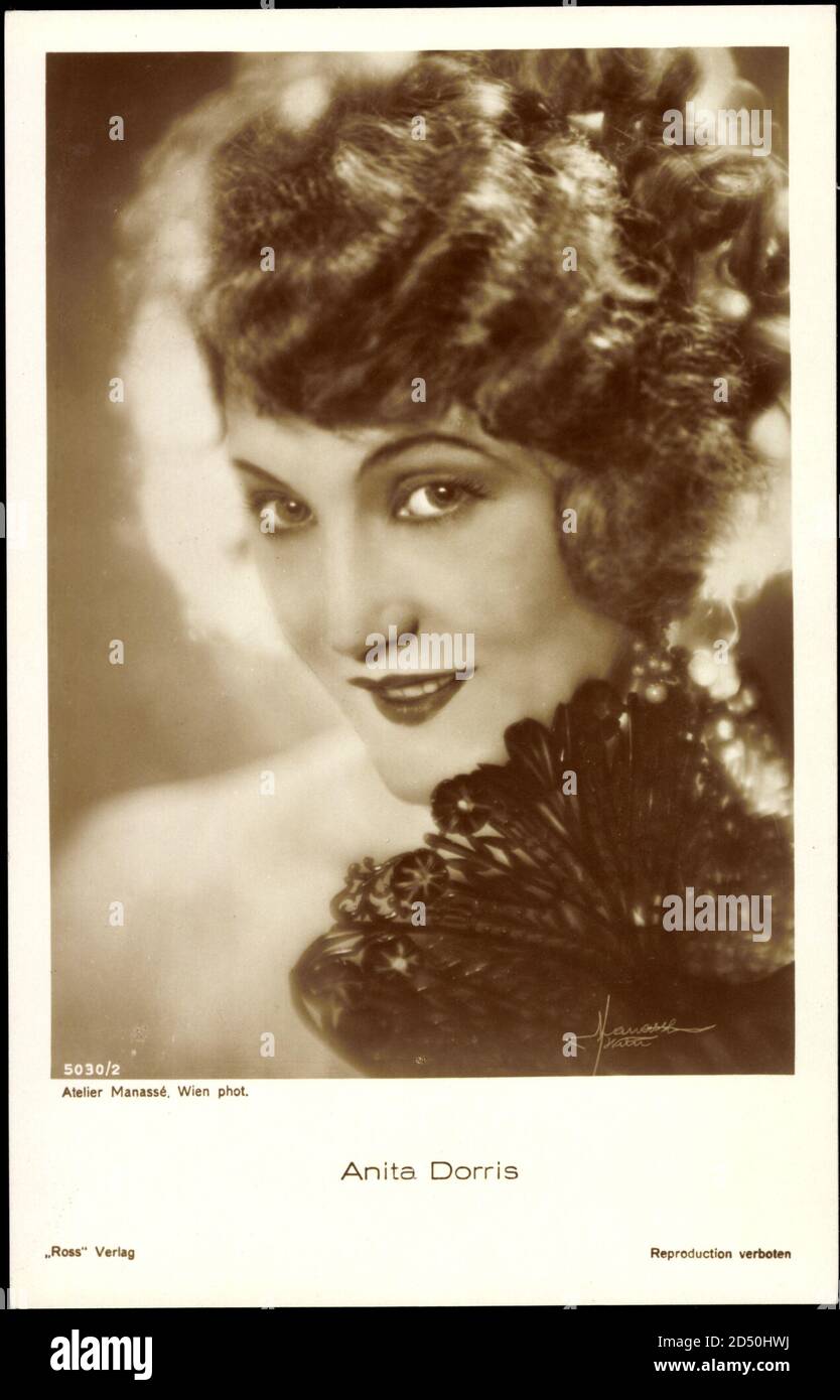 Schauspielerin Anita Dorris, Ross Verlag 5030 2 | usage worldwide Stock ...