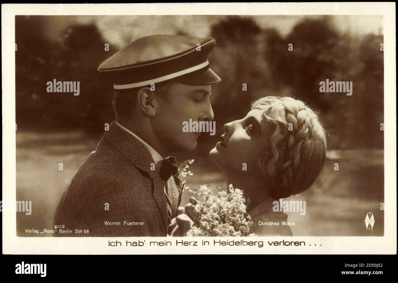 Schauspieler Werner Fuetterer, Dorothea Wieck, Ross | usage worldwide ...