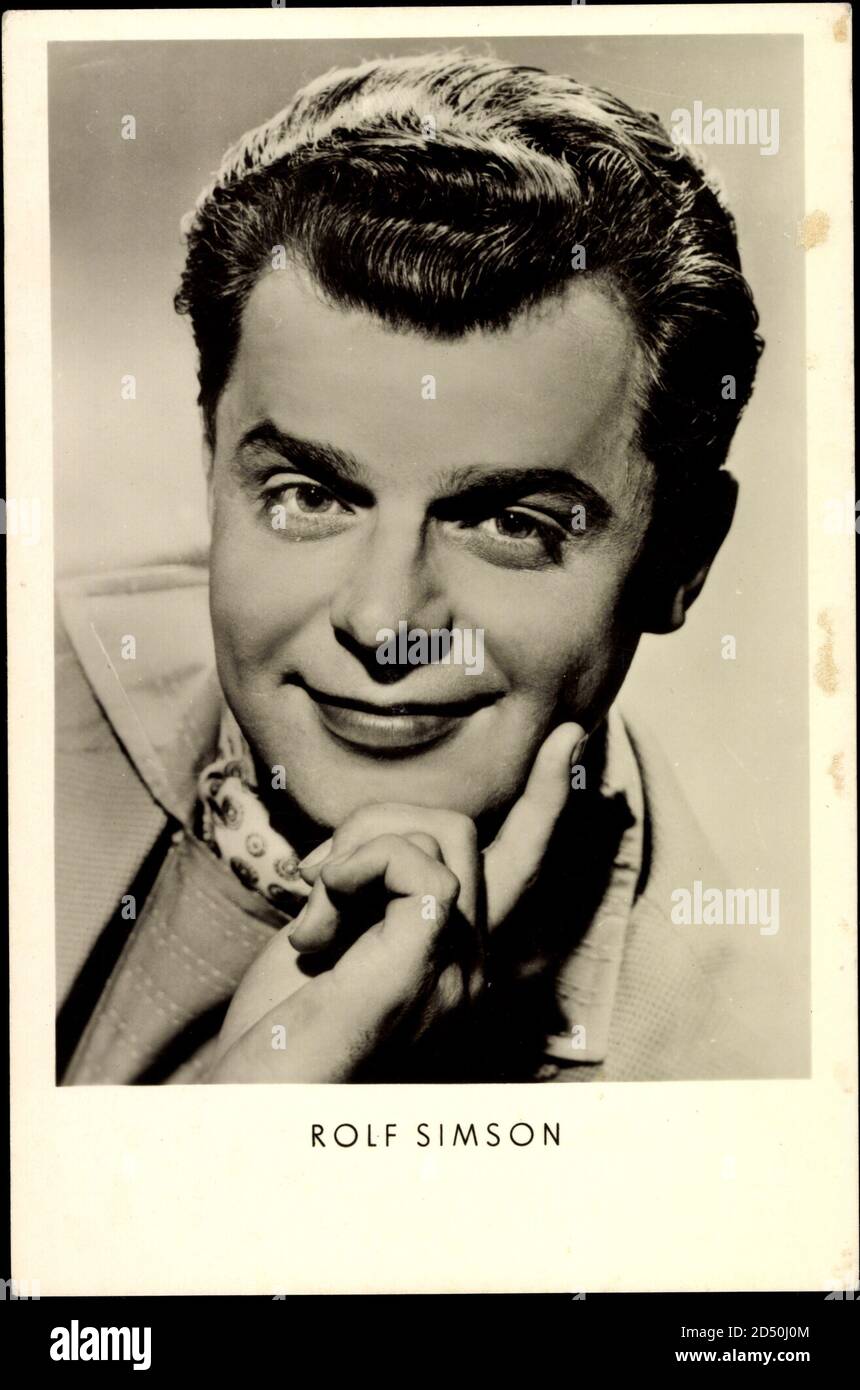 Schauspieler Rolf Simson, Portrait, Frisur | usage worldwide Stock ...