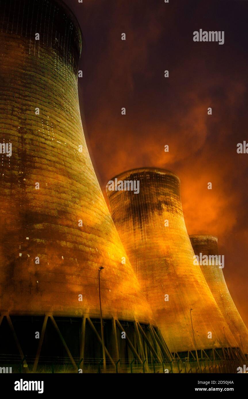 cooling towers of a nuclear plant Stock Photo - Alamy