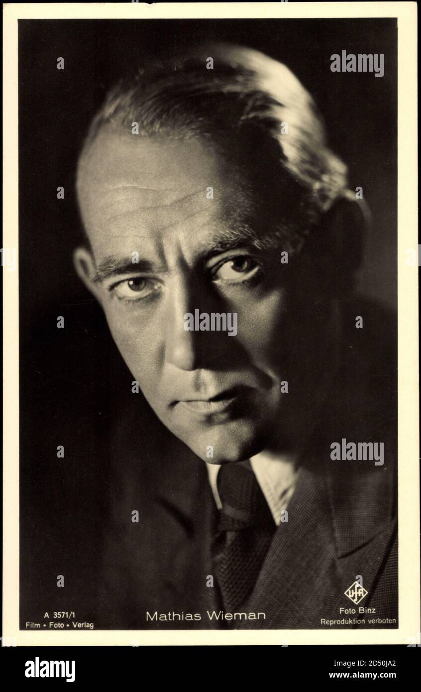 Schauspieler Mathias Wieman, UFA, A 3571 1 | usage worldwide Stock ...