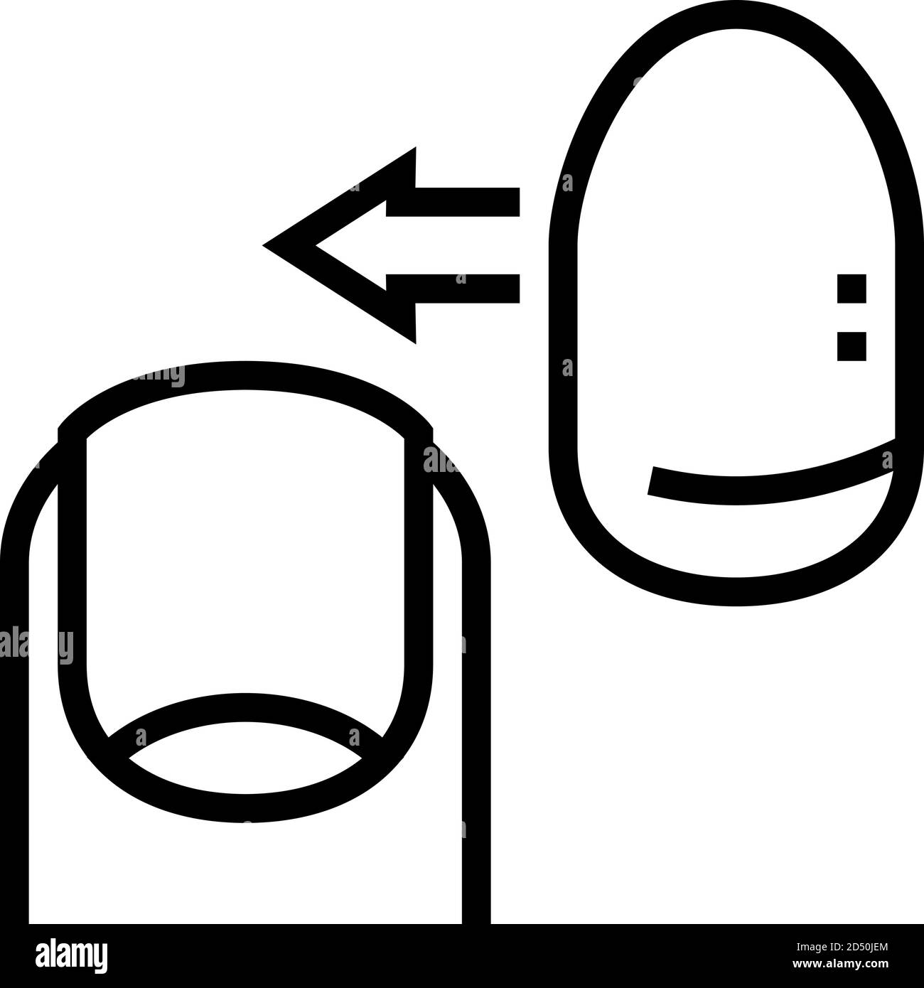 acrylic nail line icon vector illustration Stock Vector Image & Art - Alamy