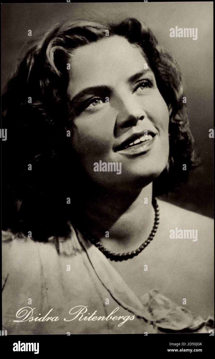 Schauspielerin Dsidra Ritenbergs, Sowj. Film, Malwa | usage worldwide ...