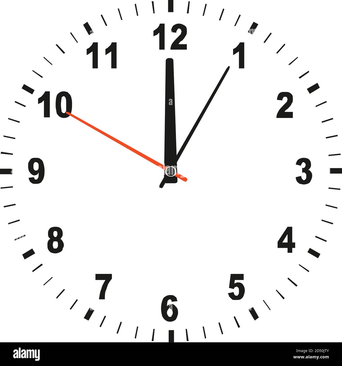 clock face on white background Stock Vector Image & Art - Alamy