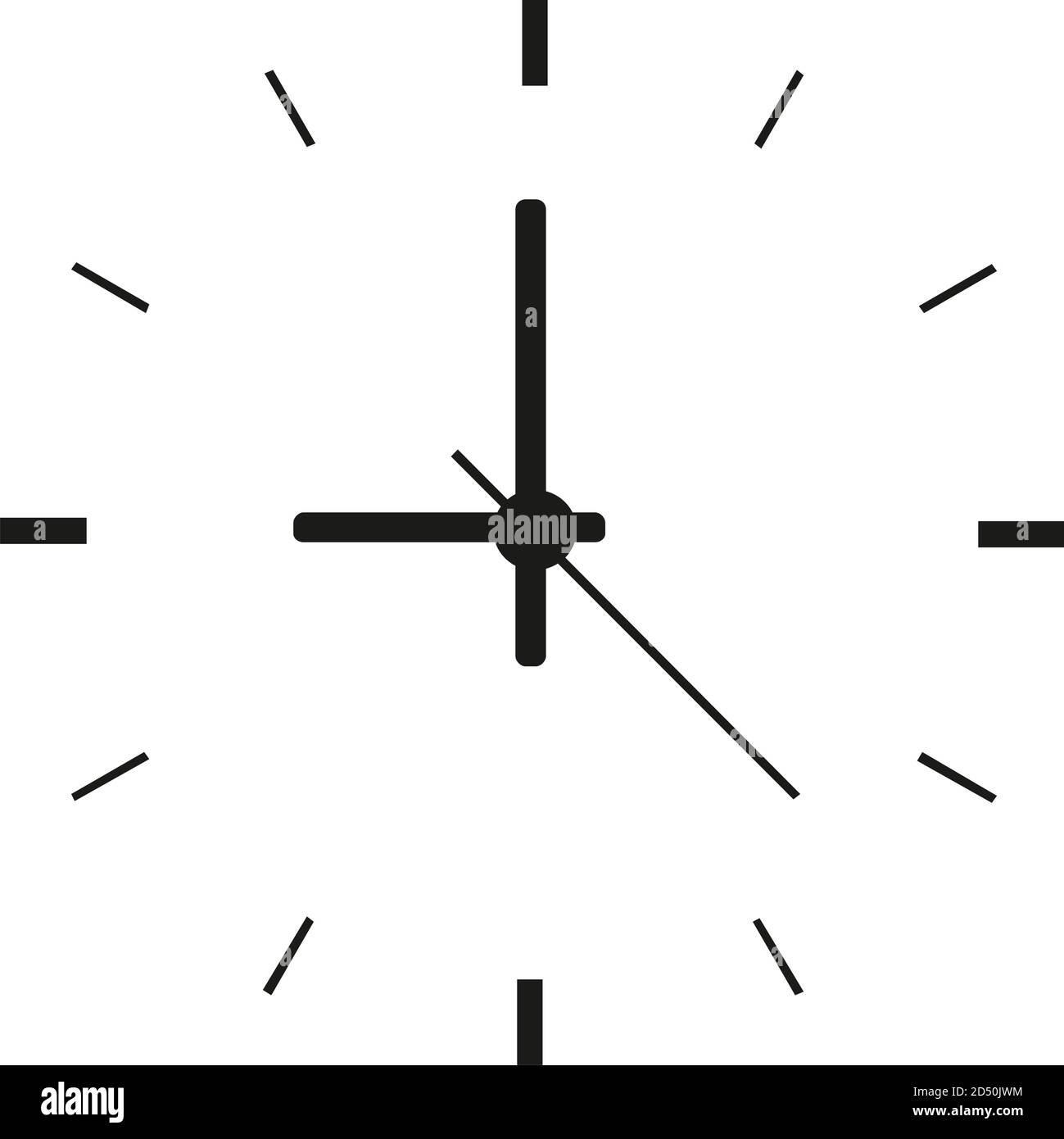 clock face on white background Stock Vector Image & Art - Alamy