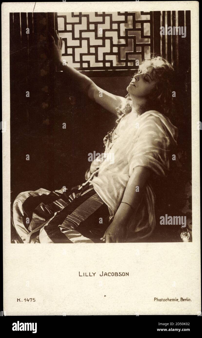 Schauspielerin Lilly Jacobson, Photochemie K 1475 | usage worldwide ...