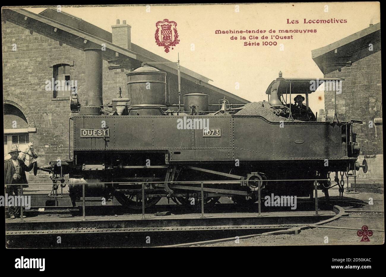 Locomotives Francaises,Machine Tender 1073,Drehgleis | usage worldwide ...