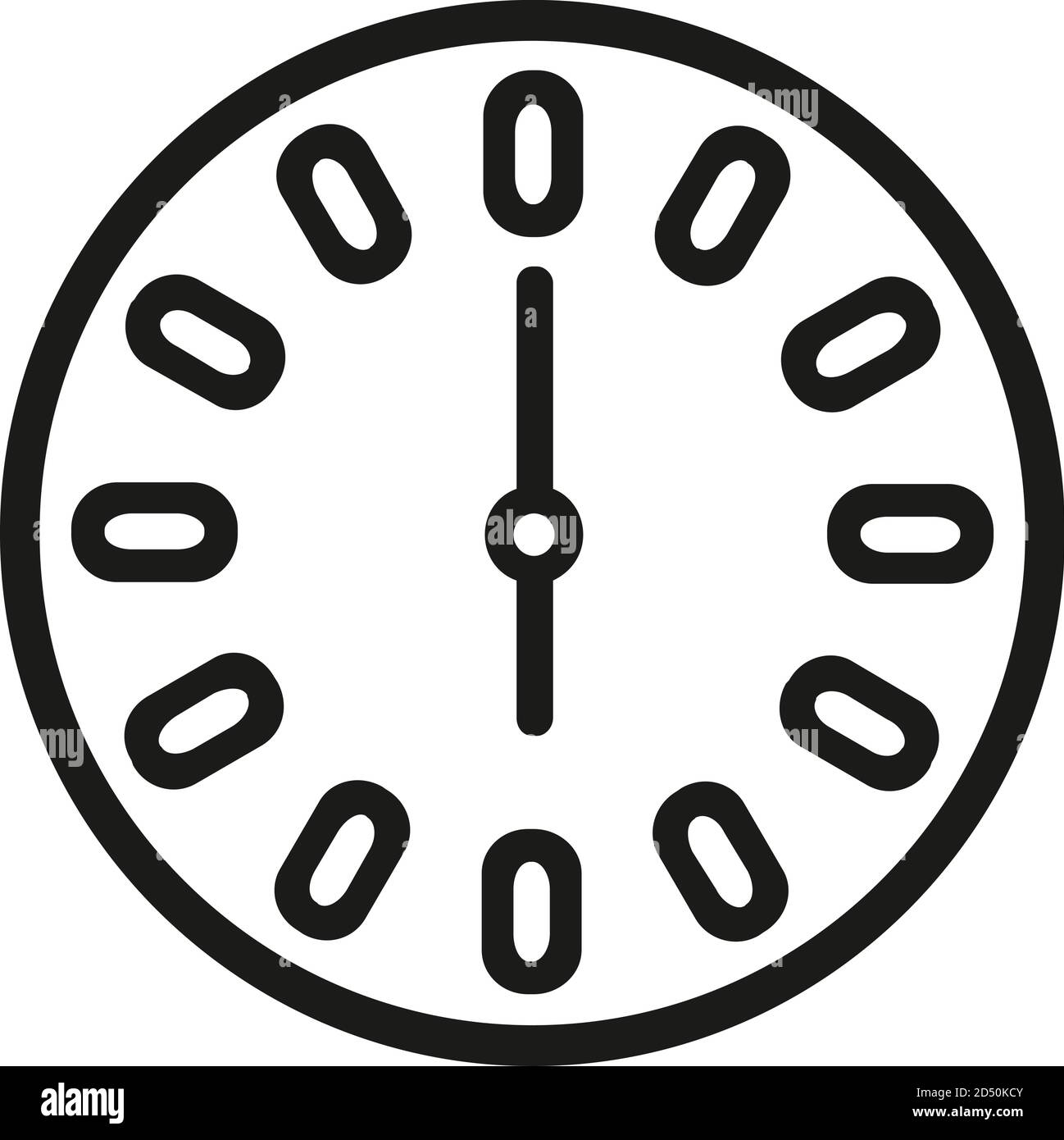 clock face on white background Stock Vector Image & Art - Alamy