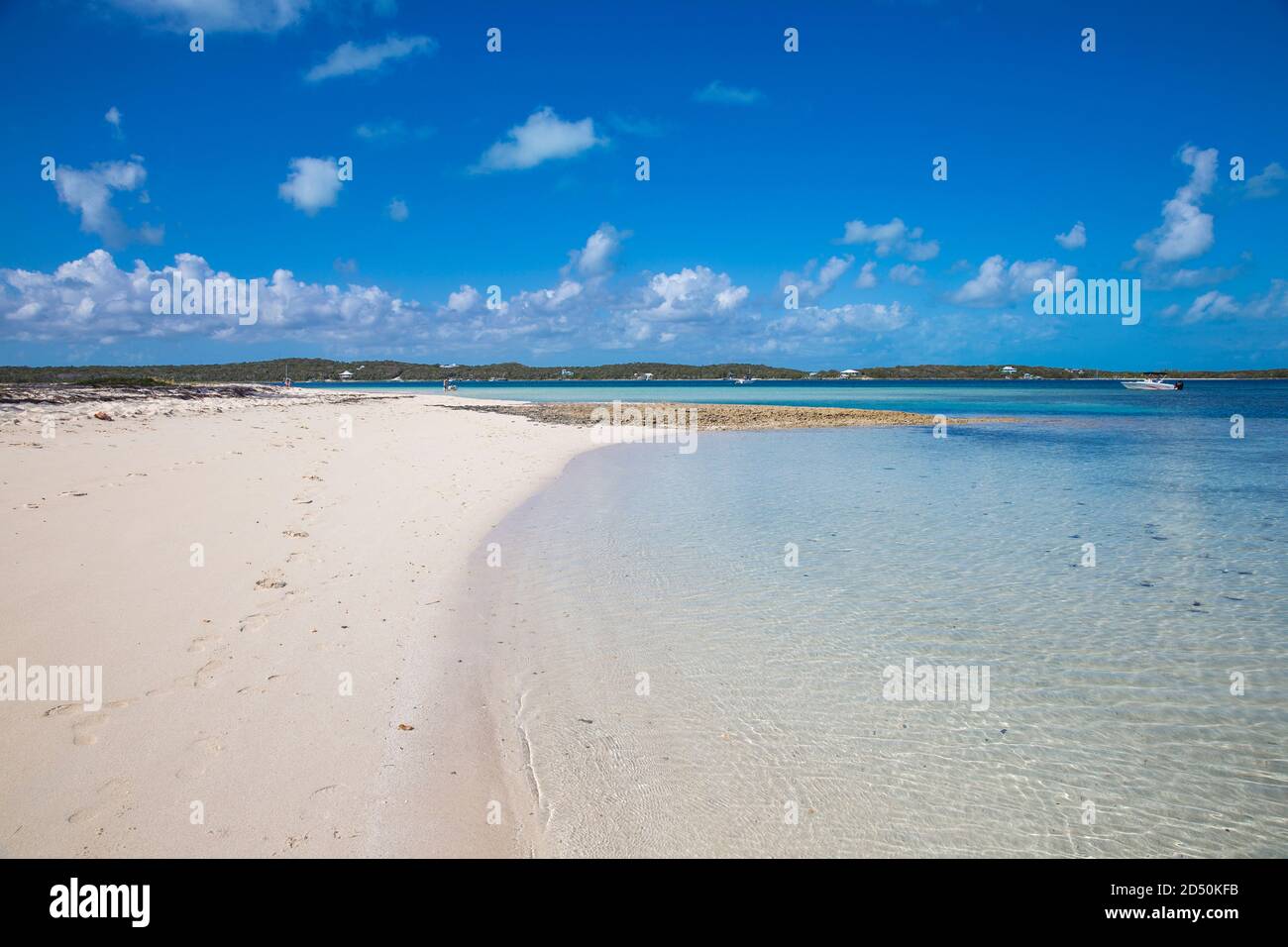 Bahamas, Abaco Islands, Great Abaco, Beach at Treasure Cay Stock Photo ...