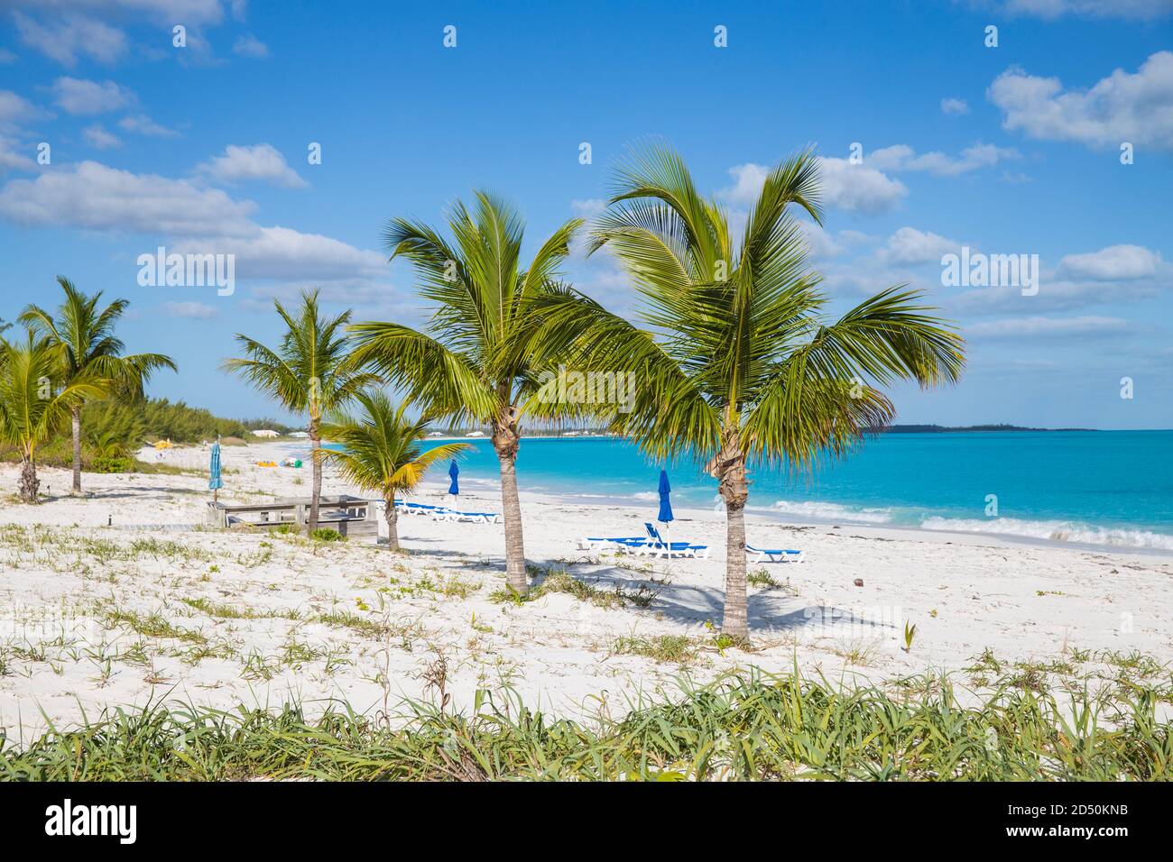 Bahamas, Abaco Islands, Great Abaco, Beach at Treasure Cay Stock Photo ...