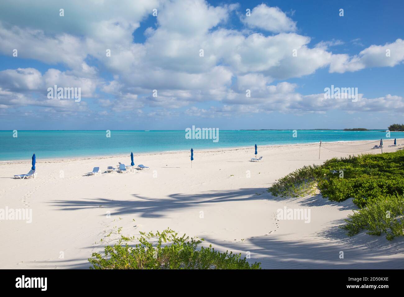 Bahamas, Abaco Islands, Great Abaco, Beach at Treasure Cay Stock Photo ...