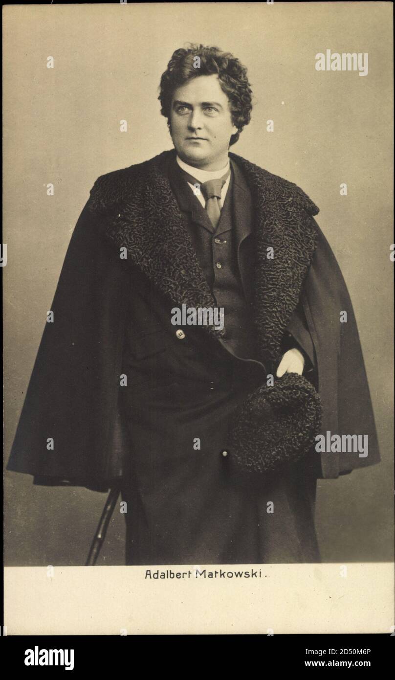 Berliner Schauspieler Adalbert Matkowsky, Mantel, Hut | usage worldwide ...