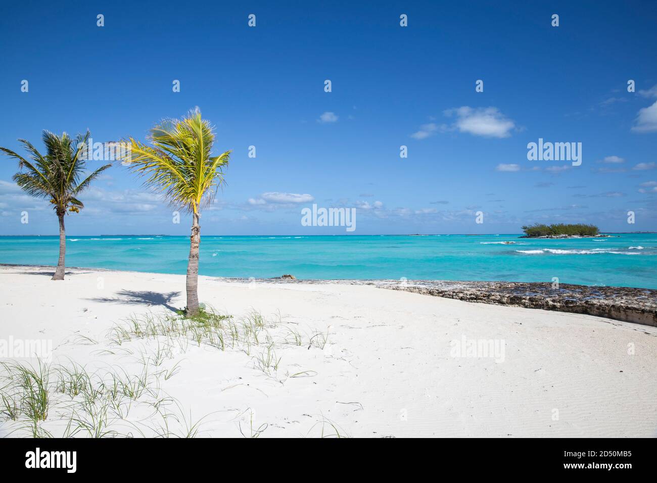 Bahamas, Abaco Islands, Great Abaco, Beach at Treasure Cay Stock Photo ...