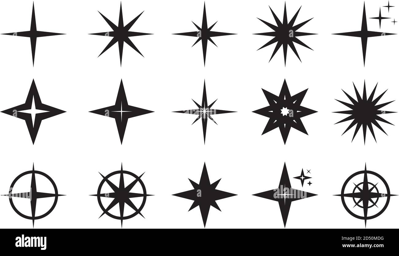 Different stars of different shapes, vector Stock Vector Image & Art ...