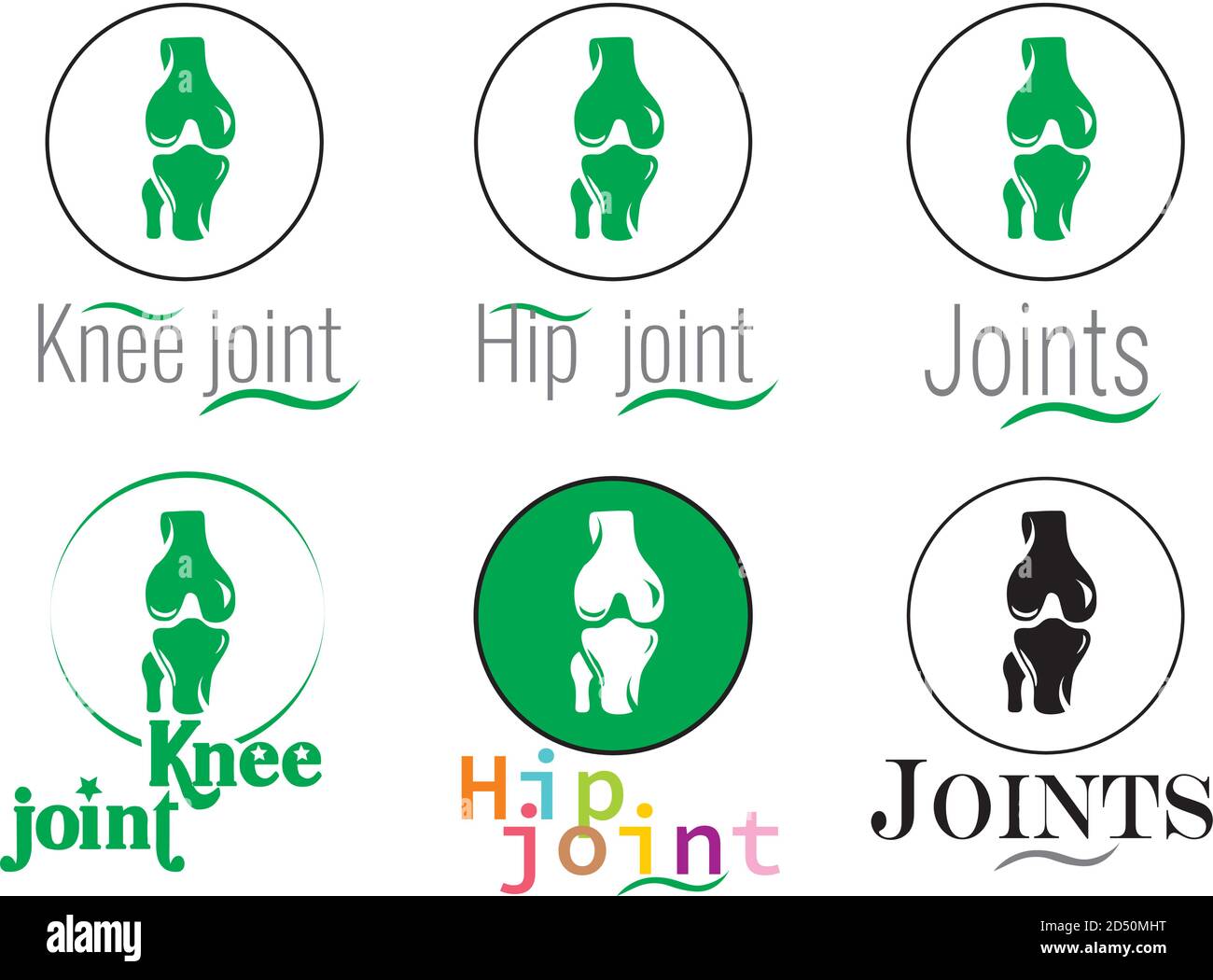 vector logo of knee joints Stock Vector Image & Art - Alamy