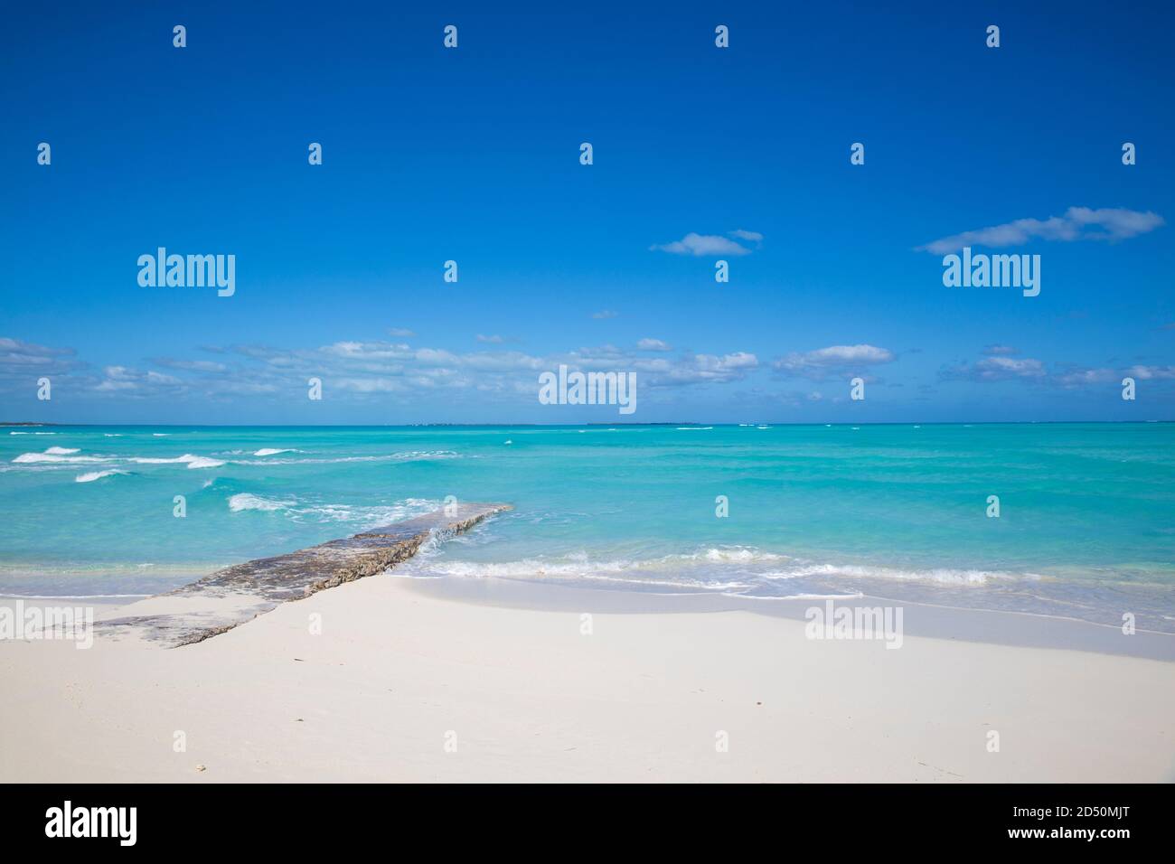 Bahamas, Abaco Islands, Great Abaco, Beach at Treasure Cay Stock Photo ...