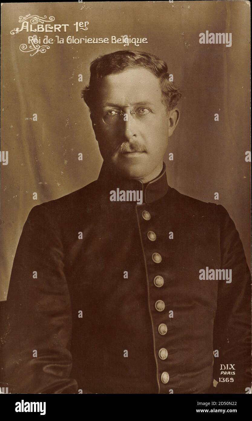 König Albert I. von Belgien, Roi de la Glorieuse Belgique | usage ...