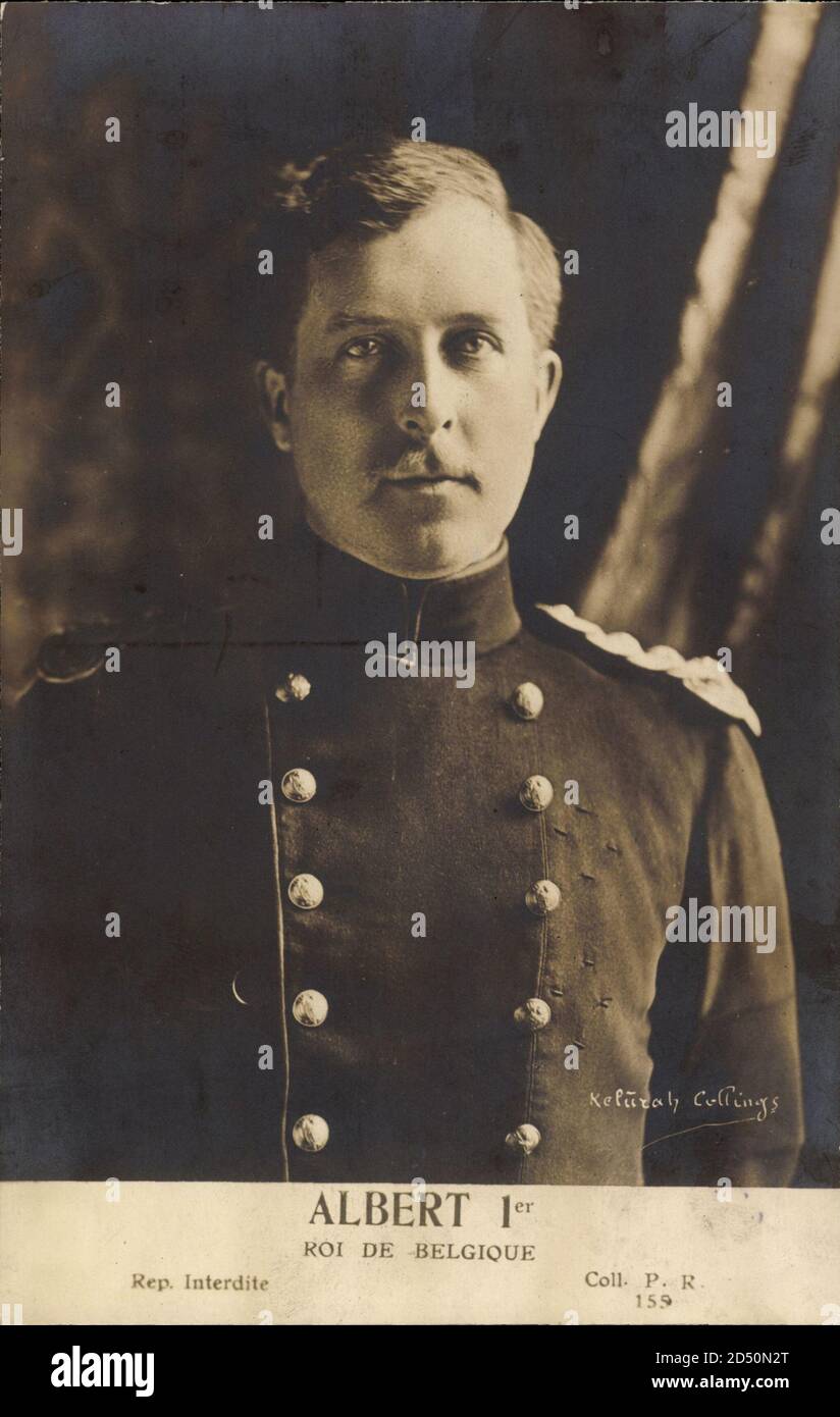 König Albert I. von Belgien, Portrait, Roi de Belgique | usage ...