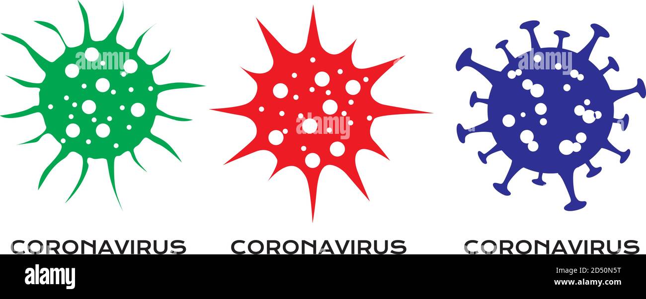 vector logo of virus in blue colour Stock Vector Image & Art - Alamy