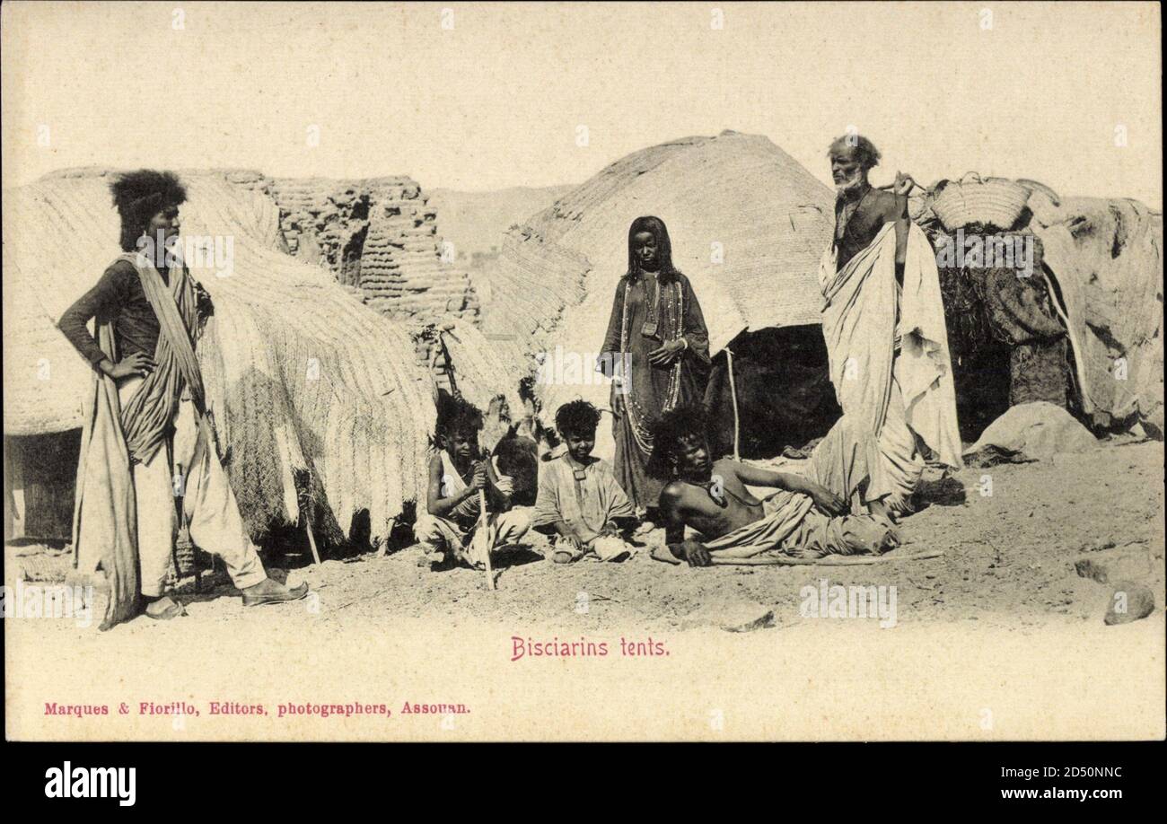 Ägypten, Bisciarins tents, Nomaden, Zelte, Wüste | usage worldwide Stock Photo - Alamy