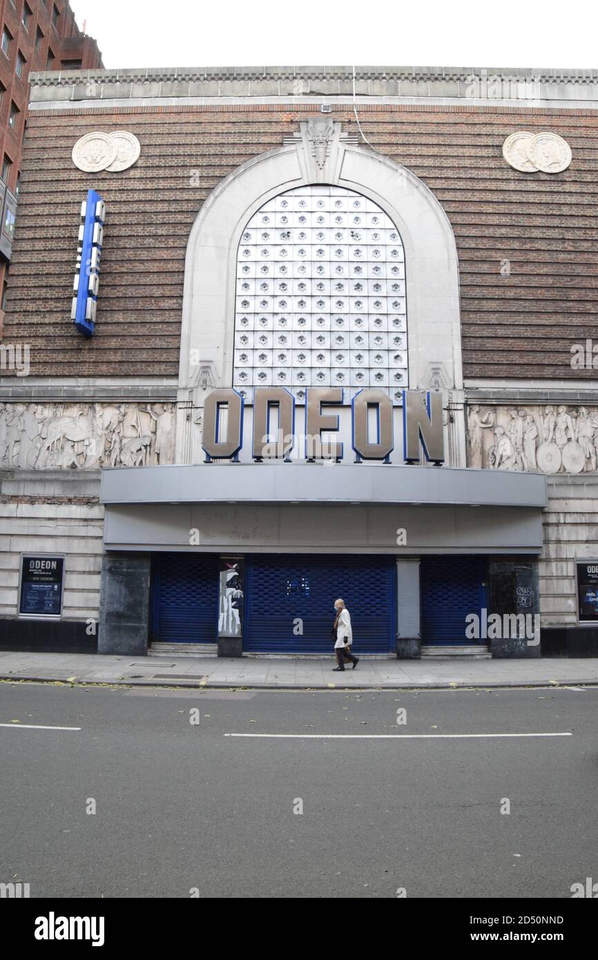 At the odeon west end in central london hi-res stock photography and ...