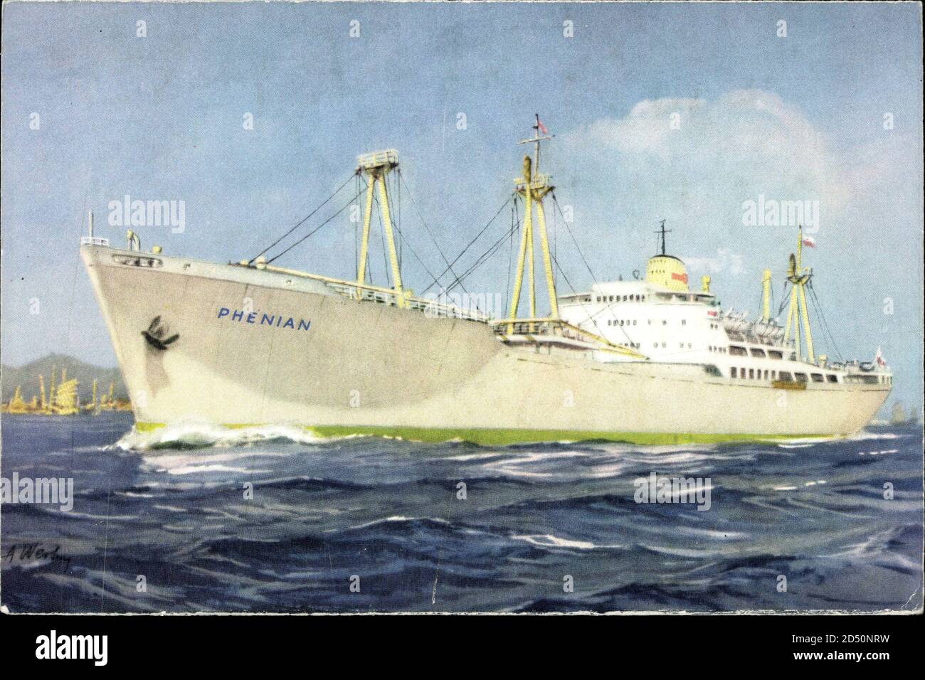 Polish Ocean Lines, M.S. Phenian, Dampfschiff, Parowiec | usage ...