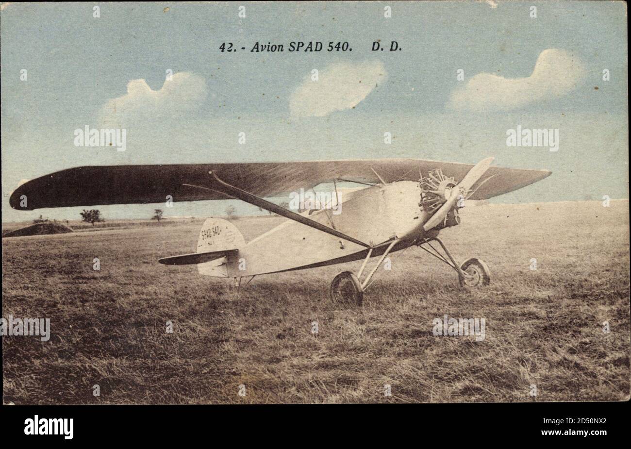 Avion SPAD 540, vue générale d'un monoplan, Flugzeug | usage worldwide ...