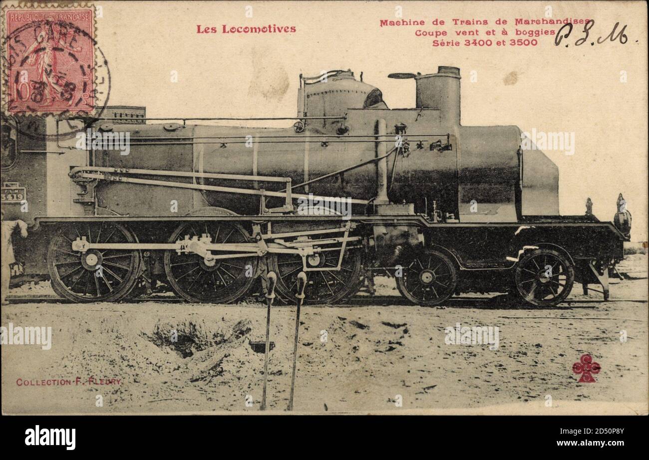 Les Locomotives, machine de Trains de Marchandise, Serie 3400 a 3500 ...