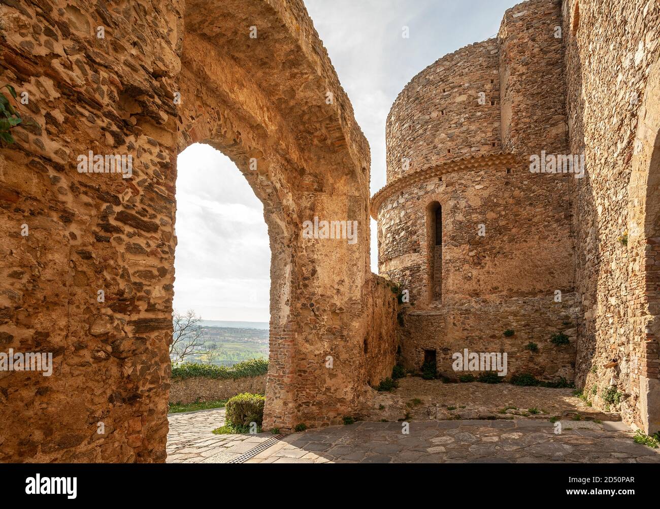 Italy Calabria Vibo Valentia - the castle Stock Photo - Alamy