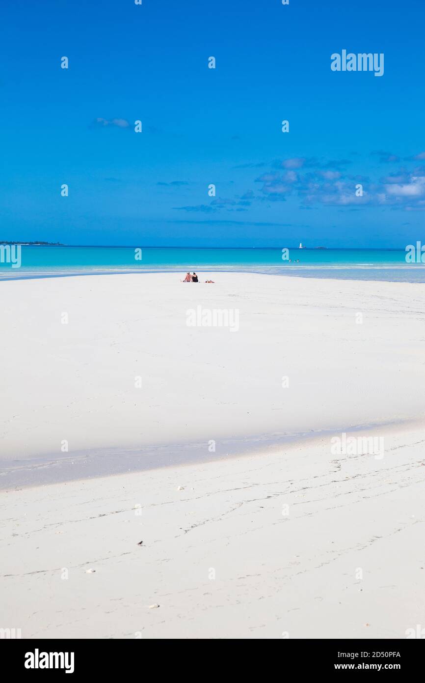 Bahamas, Abaco Islands, Great Abaco, Beach at Treasure Cay Stock Photo ...