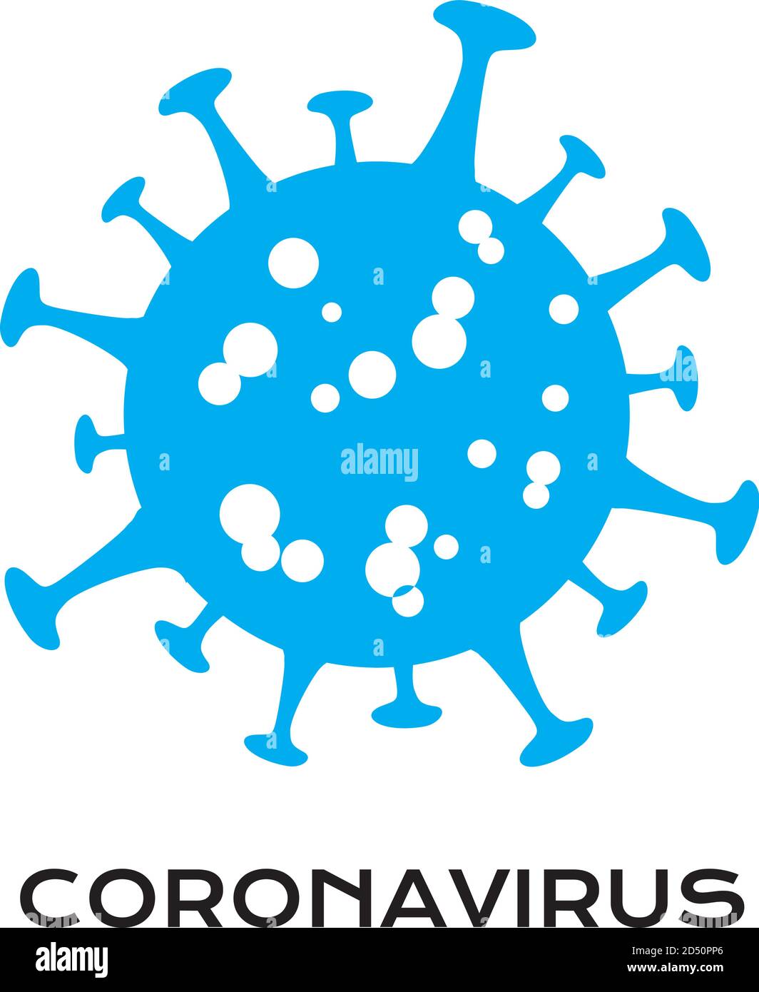 vector logo of virus in blue colour Stock Vector Image & Art - Alamy