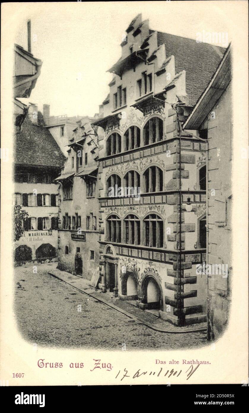 Zug Stadt, Das alte Rathaus, Außenansicht, Warenhaus | usage worldwide ...